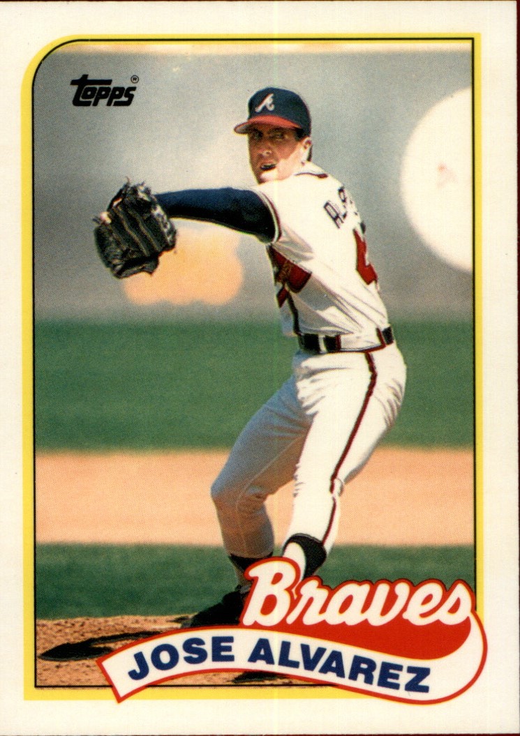 1989 Topps Tiffany Baseball Jose Alvarez Atlanta Braves | eBay